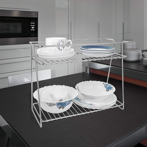 SEASPIRIT Containers Kitchen Rack Steel Kitchen 2 Tier Shelve Older ...