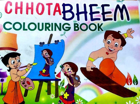 character in coloring book chota bheem