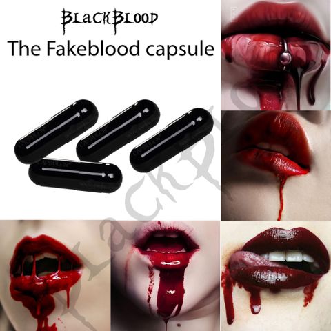 Blackblood The fake blood (blood capsules) for horror fake blood Scary ...