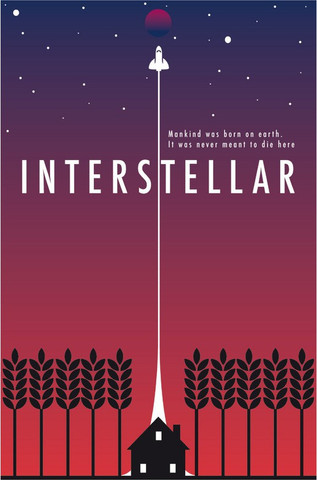 interstellar poster minimalist