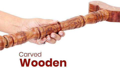 Century 21 Wooden T-shaped Yoga Danda Meditation Stick for Improved ...