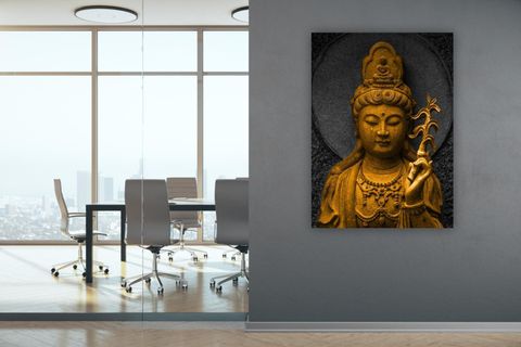 infinity interiors Lord Buddha 3D Wall Stickers, PVC Self Adhesive ...