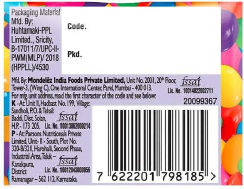 cadbury gems ball barcode