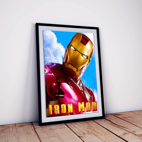 superhero framed posters