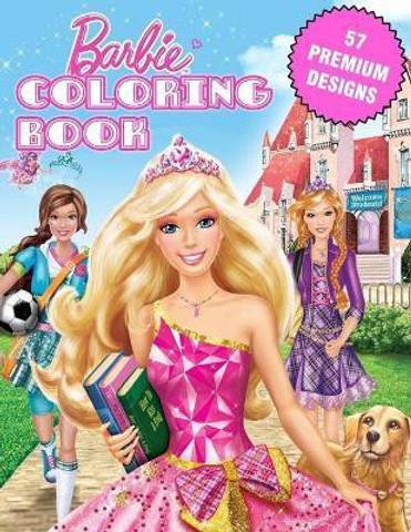 barbie princess charm school coloring book