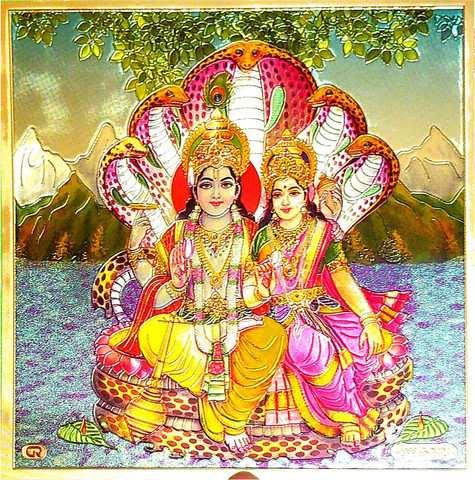 pictures of vishnu and lakshmi