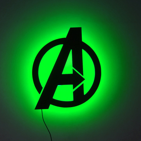 avengers logo 3d