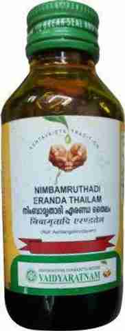 Vaidyaratnam NIMBAMRUTHADI ERANDA THAILAM 100 Price in India - Buy ...