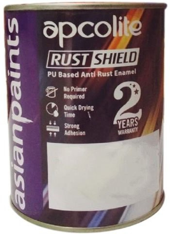 Asian Paints APCOLITE RUSTSHIELD ANTI RUST PU ENAMEL - BLACK 1 LTR ...