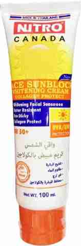 Nitro Sunscreen - SPF 50+ CANADA FACE SUNBLOCK WHTENING CREAM (COLLAGEN ...