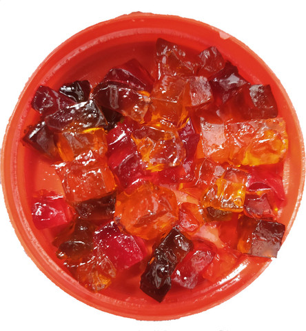 fruit jelly cubes