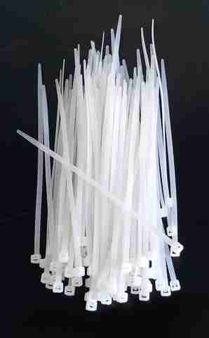 Hardware PVC Cable Tie (White) (50 Pcs) 18 inch Plastic Cable Wraptor ...