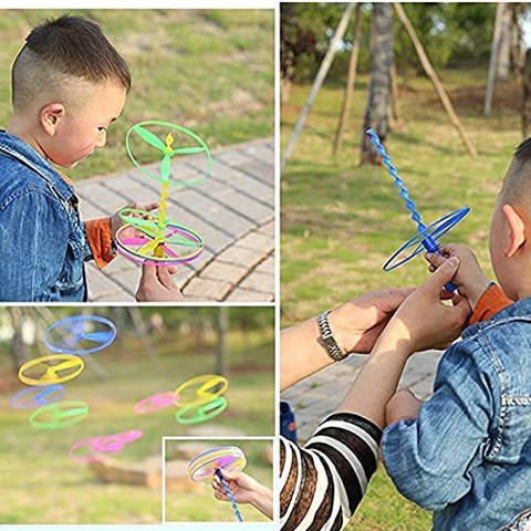 spinning disk string toy