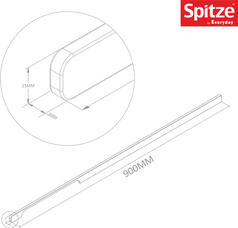 Spitze by Everyday Spitze by Everyday Long Wardrobe Handle D8 | Satin ...
