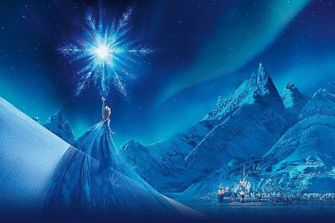 frozen poster background
