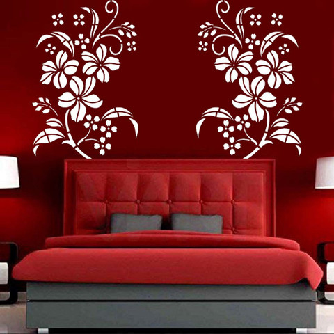 flower stencil designs for walls