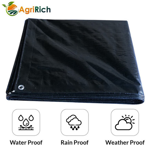 AgriRich 12ft x 15ft Tarpaulin Sheet Waterproof Tirpal Tadpatri Heavy ...
