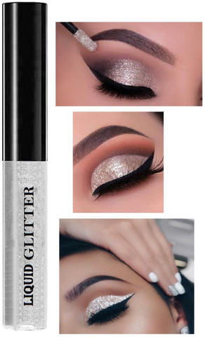 liquid silver eyeshadow