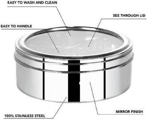 Zodex Steel Grocery Container - 1500 ml Price in India - Buy Zodex ...