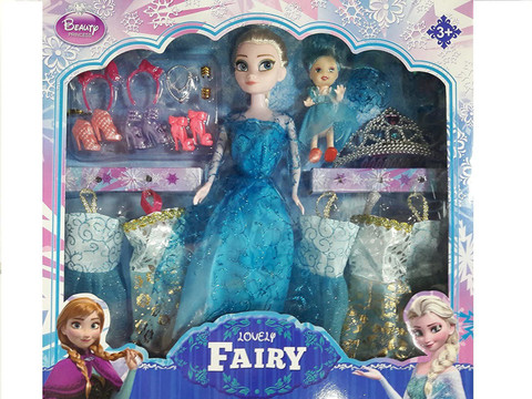 elsa makeup doll