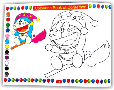 coloring book doraemon