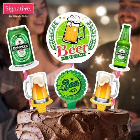 budweiser cake topper