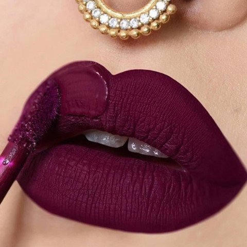 deep wine lipstick