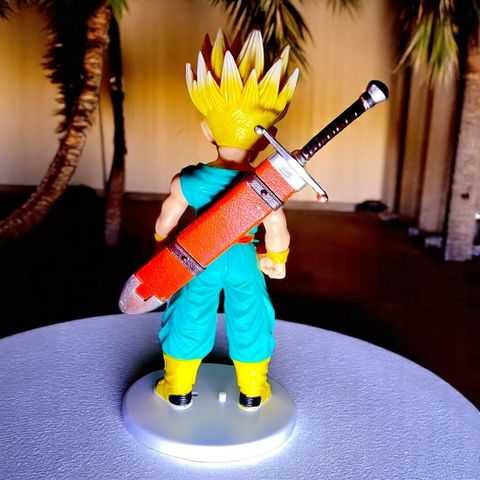 SSAppliances Blue Goku Slayer Son Action Figure with Sword | Anime ...