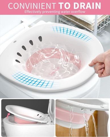 sitz bath with flusher