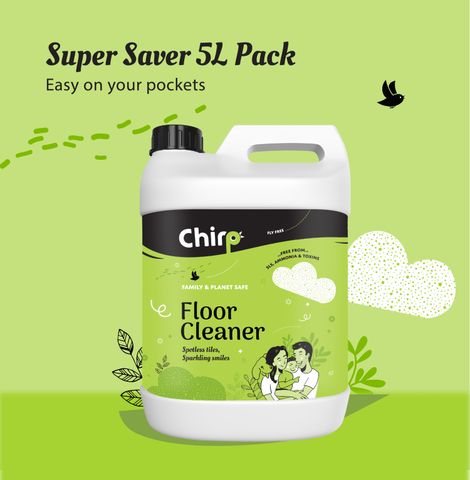 CHIRP Floor Cleaner Liquid (5Lits), Pet friendly & Baby safe, Plant ...