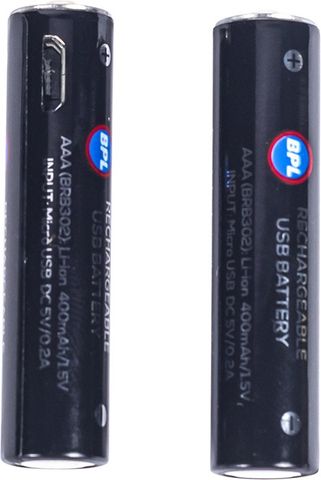 BPL Rechargeable AAA Cell with Inbuilt USB Charging Slot Battery - BPL ...