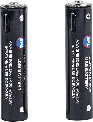 BPL Rechargeable AAA Cell with Inbuilt USB Charging Slot Battery - BPL ...