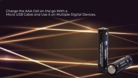 BPL Rechargeable AAA Cell with Inbuilt USB Charging Slot Battery - BPL ...