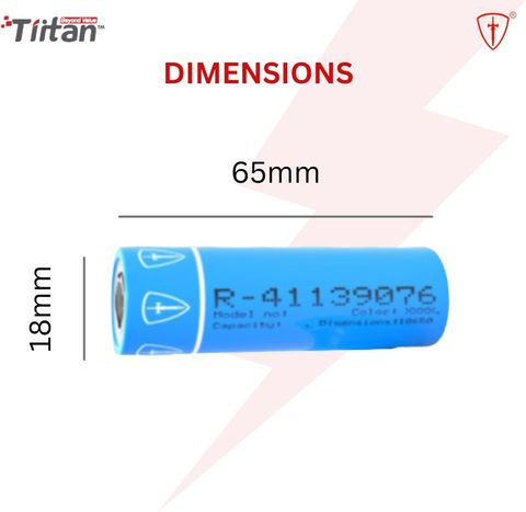 Tiitan 2000mAh Lithium ion 18650 3C Rechargeable 3.7V Cell Pack of 10 ...