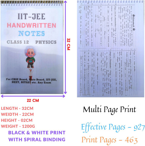 Class 12 Physics Notes | 12 Physics Handwritten Notes For IIT-JEE, NEET ...