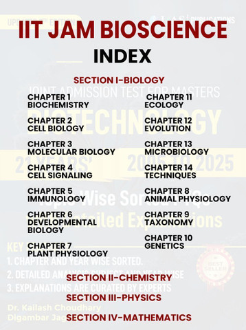 IIT JAM Biotechnology - Book 2026 | IIT JAM Biotechnology PYQ (2005 ...