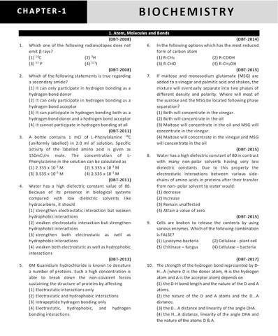 DBT JRF Biotechnology Eligibility Test PYQ Book - 2025 | Unit Wise ...