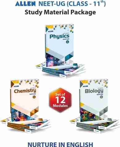 ALLEN NEET-UG STUDY MATERIAL PACKAGE for 11th (Set of 12 Modules Combo ...