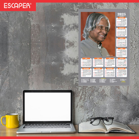 SADAFAL APJ Abdul Kalam Famous Indian Personalities Wall Calendar 2025 ...
