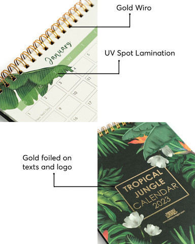 Happywagon 2023 Tropical Jungle Desk Calendar 2023 Table Calendar Price ...