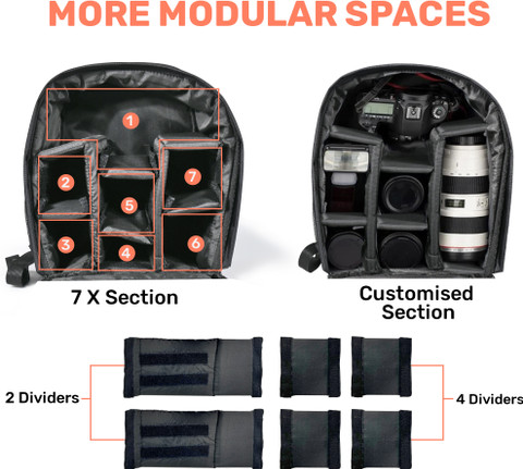 camera inserts for backpacks