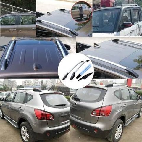 aksmit Sleek Silver Roof Rails for Maruti Suzuki Brezza (All Cars ...