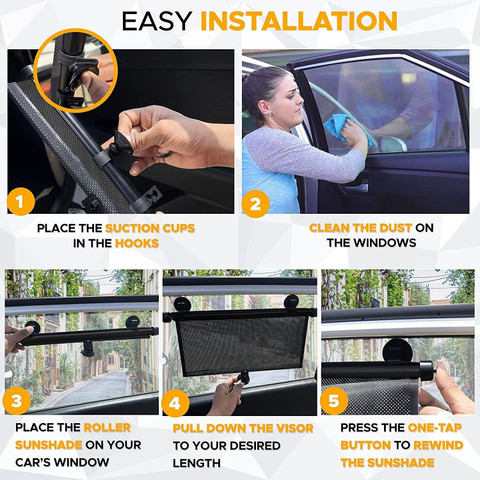 pull down sunshade for car