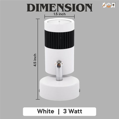 DOJI 3 watt spot light,focus light,Color-White Spot Light Ceiling Lamp ...