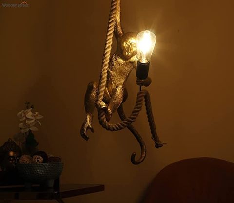 hanging monkey ceiling light
