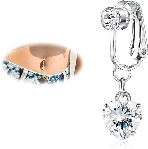 belly button ring clip on