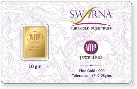 WHP Jewellers GSPD21004 24 (999) K 10 g Yellow Gold Bar Price in India ...