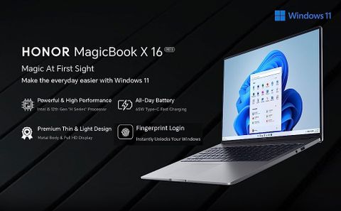 Honor MagicBook X16 Intel Core i5 12th Gen 12450H - (16 GB/512 GB SSD ...
