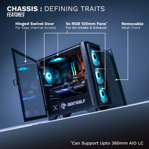 XRIG NIGHTWOLF PRO V4 14th Gen Intel Core i7 14700K 20 Cores (8P+12E ...