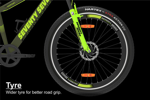 SEVENTY SEVEN MX4 Front Suspension Dual Disc Brake 29 T (inch) Mountain ...